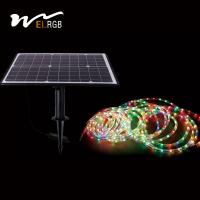 China IP65 IP67 Solar Powered Led Strip Lights Outdoor 6500K Solar Led Rope for sale