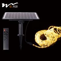 China IP65 IP67 Solar Powered Led Strip Lights Outdoor 6500K Solar Led Rope for sale
