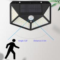 China 1000LM 100 LED Solar Powered Lights Solar Motion Detector Lights for sale