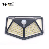 China 1000LM 100 LED Solar Powered Lights Solar Motion Detector Lights for sale