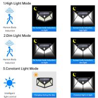 China 1000LM 100 LED Solar Powered Lights Solar Motion Detector Lights for sale