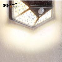 China 1000LM 100 LED Solar Powered Lights Solar Motion Detector Lights for sale