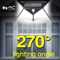 China 1000LM 100 LED Solar Powered Lights Solar Motion Detector Lights for sale