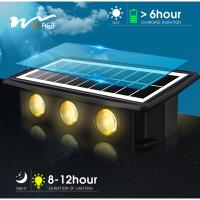 China 2 Mode RGB Wall Light LED Solar Powered Lights IP65 Color Changing for sale