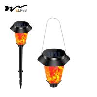 China IP65 Waterproof Solar Flame Torch Light 2700K Soft Warm White for sale