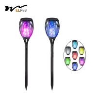 China IP65 Waterproof Solar Flame Torch Light 2700K Soft Warm White for sale