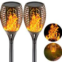 China IP65 Waterproof Solar Flame Torch Light 2700K Soft Warm White for sale