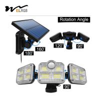 China 2.5W 122PCS LED Solar Powered Lights Motion Sensor Solar Lamp for sale