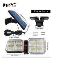 China 2.5W 122PCS LED Solar Powered Lights Motion Sensor Solar Lamp for sale