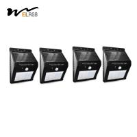 China 300lm PIR Solar Powered Motion Lights 6500k Pir Exterior Wall Lights for sale