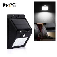 China 300lm PIR Solar Powered Motion Lights 6500k Pir Exterior Wall Lights for sale