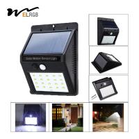 China 300lm PIR Solar Powered Motion Lights 6500k Pir Exterior Wall Lights for sale