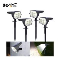 China 48LEDs 108 LEDs Solar Powered Landscape Lights 4 Light Modes for sale