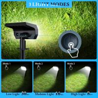 China 48LEDs 108 LEDs Solar Powered Landscape Lights 4 Light Modes for sale