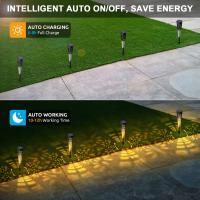 China Solar Garden Walkway Lights LED Solar Powered Lights 3500K Warm White for sale