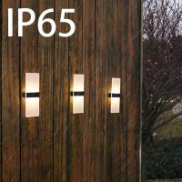 China Acrylic Led Outdoor Wall Sconce LED Solar Powered Lights Cold White Light for sale
