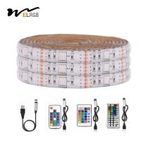 China 5V USB 5050 Self Adhesive LED Strip RGB 5000mm Addressable Led Strip for sale