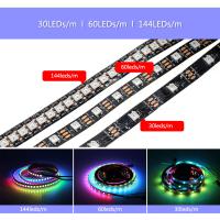 China Ws2811 Ws2813 Self Adhesive LED Strip Rgbw Ws2812B Tape Light Black White for sale