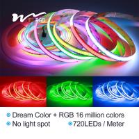 China Ws2812b COB LED Strip Dream Color RGB RGBW Strip Light 24V 720leds/M for sale