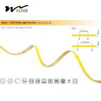 China 5mm 8mm COB Strip Light 5m Roll 5W/M LED Dimmable Light Strips for sale