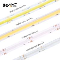 China 608LED Dimmable Cob Led Strip 10mm 5m Led Strip Lights With Adhesive Backing for sale
