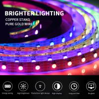 China 102 Leds Self Adhesive LED Strip 60 Pixel Self Adhesive Rope Lights for sale