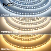 China 10mm 240leds Self Adhesive LED Strip 22W/M Warm White Cool White Led Strip for sale