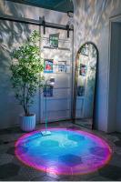China Intelligent Control LED Floor Lamp Water Ripple Design for Coffee Shop or Night Light for sale
