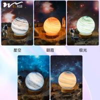 China 50000 Hours Lifespan Moon Bedroom Sleep Starry Sky Table Light with Charging Function for sale