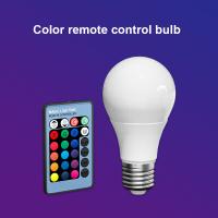 China 220v E27 Screw Light Controlled LED Color Remote Control Bulb for Mood Atmosphere Lamp for sale