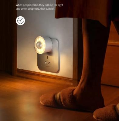China Intelligent Human Body Sensing Light Control Socket Plug for Aisle Stairway and Toilet for sale