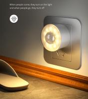 China Intelligent Human Body Sensing Light Control Socket Plug for Aisle Stairway and Toilet for sale