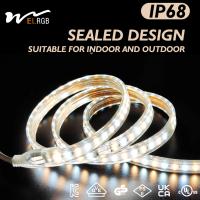 China Outdoor LED Light Strip 110V 220V Double Rows White and Warm White Dual Color with Dimmer Support for sale