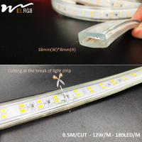 China Outdoor LED Light Strip 110V 220V Double Rows White and Warm White Dual Color with Dimmer Support for sale