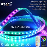 China Outdoor Marquee Watercolor LED Light Strip with Color-Changing Flashing Effect 10W/M for sale