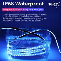 China IP68 Weatherproof Dimmable 12V/24V LED Light Strip with 50000 Working Lifetime and CRI 90 for sale