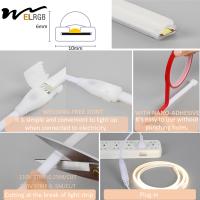 China Vertical Bending Direction 288 LEDs/M Ultra Bright COB LED Light Strip Waterproof Dimmable for sale