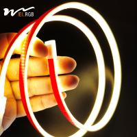 China Self-adhesive 288 LED/M 110V 220V COB Smart Light Strip IP67 Solid Silicone Waterproof White/Warm White for sale
