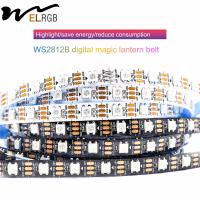 China Addressable Digital RGB Flex LED Strip Light 0.3W/LED and 80 Ra Color Rendering Index for sale