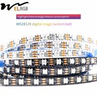 China CRI Ra 80 10mm PCB Width WS2812 Full Color SMD5050 60LEDs/m Flexible LED Light Strip for sale