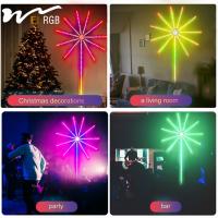 China Festive decoration atmosphere lights LED music voice control lights for smoke flower for sale
