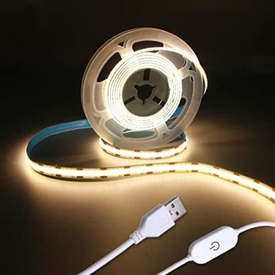 China 50000 Hours Working Time Christmas Day LED Light Strips 4.92ft/1.5m USB COB Dimmable for sale