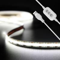 China 50000 Hours Working Time Christmas Day LED Light Strips 4.92ft/1.5m USB COB Dimmable for sale