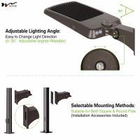 China Adjustable Arm Mounted 150LM/W LED Shoebox Light for Commercial Outdoor Illumination for sale