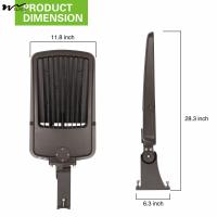 China Adjustable Arm Mounted 150LM/W LED Shoebox Light for Commercial Outdoor Illumination for sale