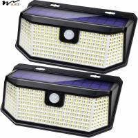 China LED Solar Motion Sensor Lights 182 Leds 2500Lm IP65 Waterproof for Patio Garden Garage for sale