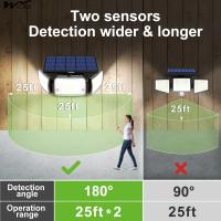 China Solar Lights Outdoor 3 Head Solar Motion Sensor Lights for Outside Switch Mode other for sale