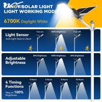 China Waterproof IP67 Solar Street Light with Dusk to Dawn Safety and Outdoor Motion Sensor for sale