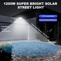 China Onsite Metering Lighting Solutions 1200W LED Solar Street Light 10000LM Dusk to Dawn for sale