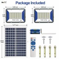 China 50000 Hours Working Time Solar Floodlight 100W with Remote Control LED IP67 Waterproof for sale